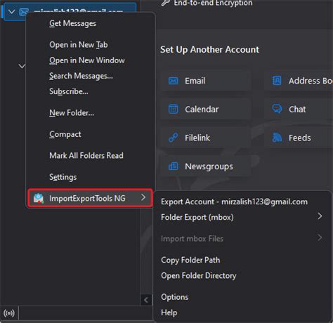 How To Use Importexporttools Ng In Thunderbird