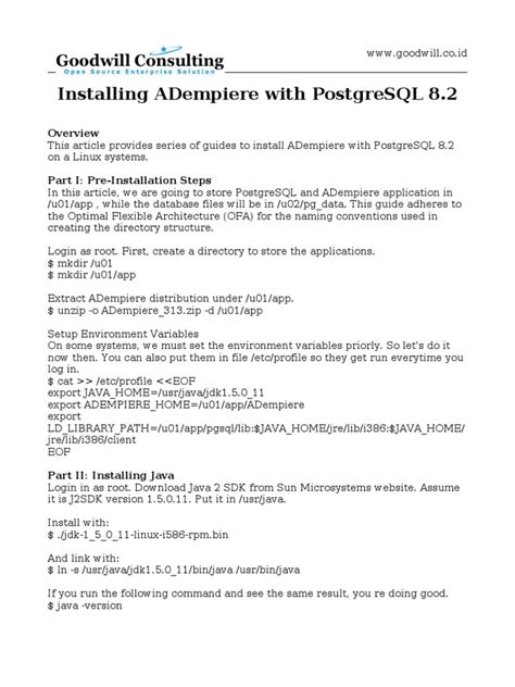 Adempiere Postgresql Pdf Technology And Engineering
