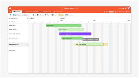 Template Tour Product Launch Tracker Airtable