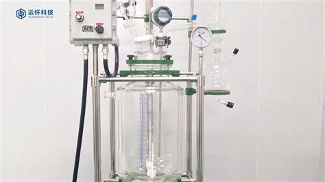 100 L 연속 교반 탱크 반응기 재킷 유리 반응기 Buy 유리 라인 반응기 연속 교반 탱크 반응기 100l 이중층 반응기 Product On