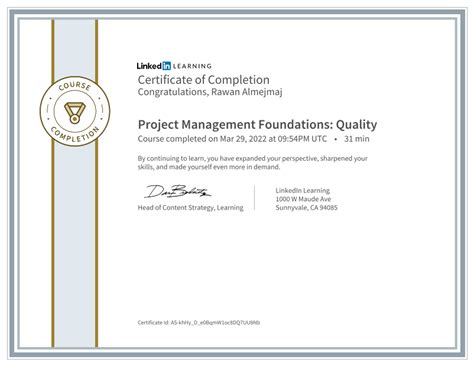 Rawan Almejmaj On Linkedin Certificate Of Completion