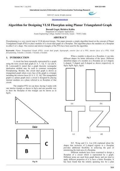 Journal Of Technology Algorithm For Designing Vlsi Floorplan Using