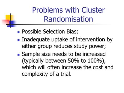 Ppt Cluster Randomised Trials Powerpoint Presentation Free Download Id390791