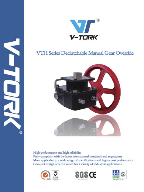 Vth Series Manual Gear Override Guide Pdf Steel Valve