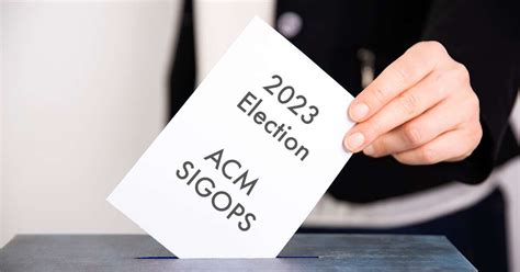 2023 Acm Sigops Election Results Acm Sigops