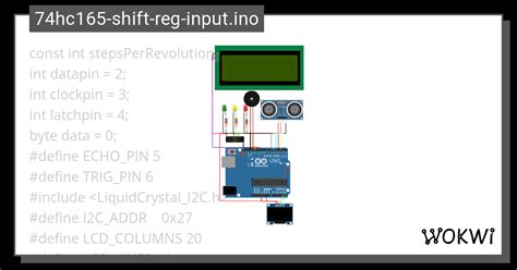 74hc165 Shift Reg O Copy 2 Copy24 Wokwi Esp32 Stm32 Arduino