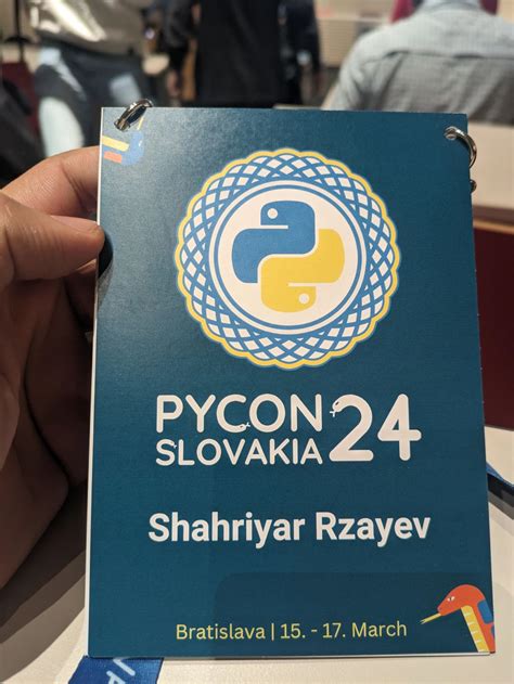 Shahriyar Rzayev On Linkedin Pycon Sk 2024 Attending As A Speaker