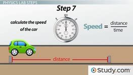 Quiz Worksheet Lab For Measuring An Object S Speed Study Com