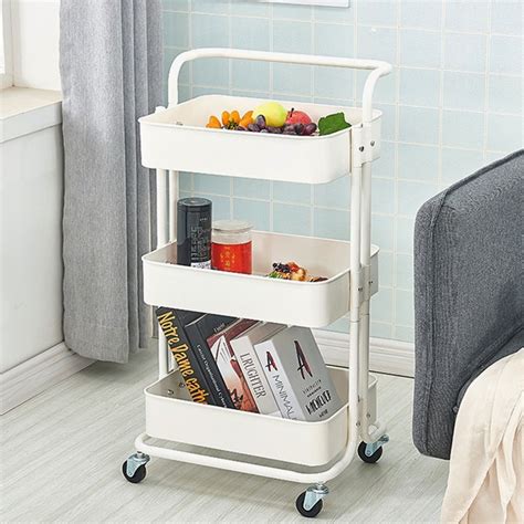 손잡이형 철재 이동식 3단 트롤리 온채널