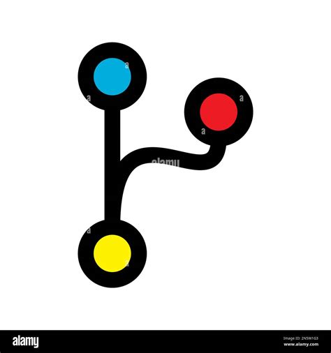 Git Branch Icon Line Isolated On White Background Black Flat Thin Icon On Modern Outline Style