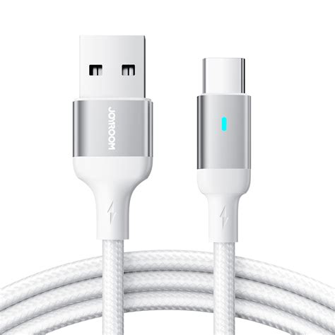 Joyroom Usb Cable Usb C A For Fast Charging And Data Transfer A Series M White S