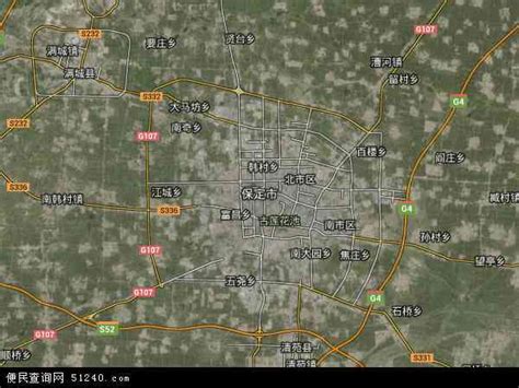 河北省保定市地图 随意云