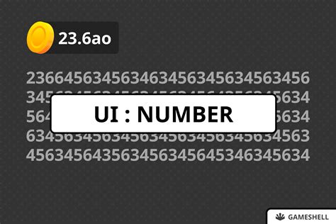 Gameshell Ui Number Gui Tools Unity Asset Store