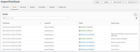 Importing Existing Resources Into A Stack Aws Cloudformation