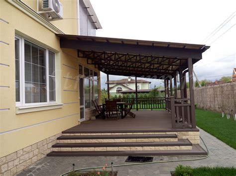 Навесы для террасы и веранды к дому (71 фото) - красивые картинки и HD фото