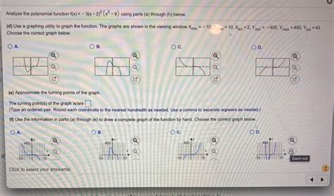 solved analyze the polynomial function f x 3 x