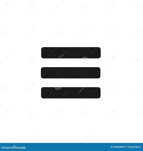 Vector Illustration Interface Menu Button Icon Isolated Stock Vector