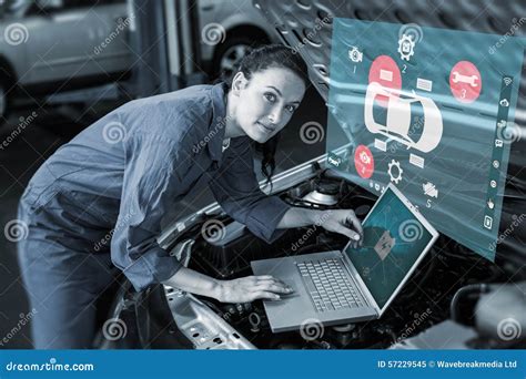 Composite Image Of Engineering Interface Stock Image Image Of Machinist Digital