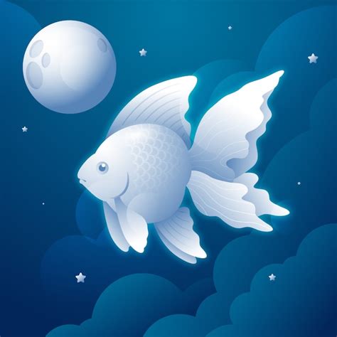 현실적인 마법의 꿈 배경 무료 벡터