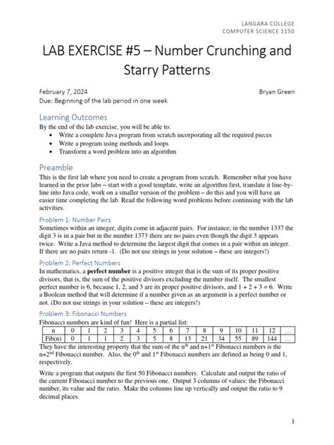 05 Number Crunching And Character Patterns Pdf Numbers Algorithms