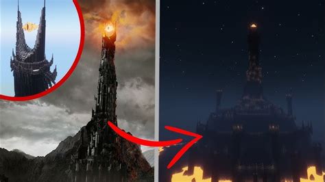 Building Lord Of The Rings Eye Of Sauron Tower Youtube Nobodys