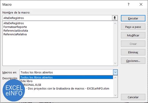 Curso Excel VBA Y Macros Cap 5 7 Maneras De Ejecutar Macros Libro De Macros PERSONAL