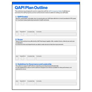 ESRD QAPI Plan Outline Resourcehub Exchange