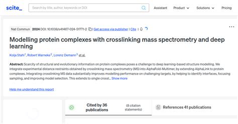 Modelling Protein Complexes With Crosslinking Mass Spectrometry And Deep Learning