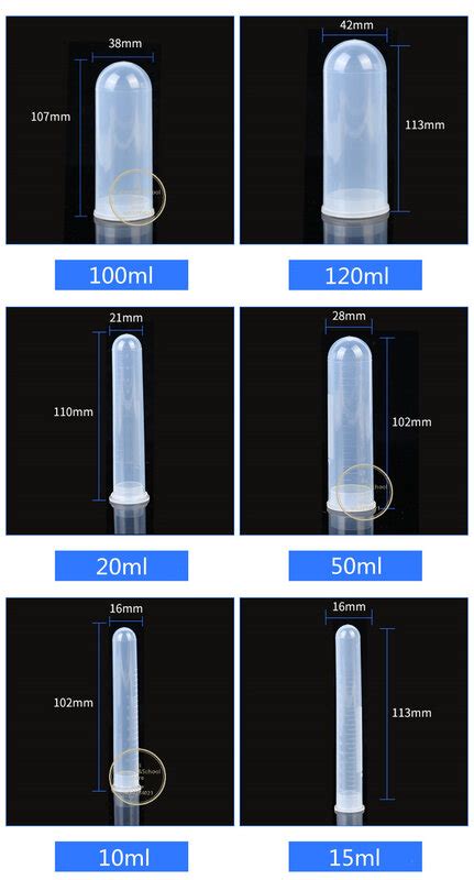 실험실 10152050100120ml 플라스틱 둥근 바닥 원심 분리기 튜브 30 개 50 개 100 개 테스트 튜브 캡 배양 튜브 포함 학교 및 교육 용품