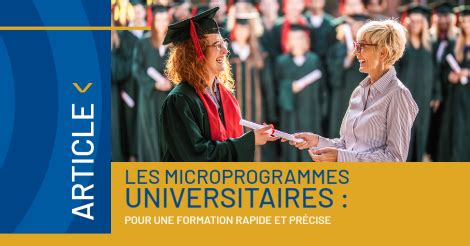 Les microprogrammes universitaires pour une formation rapide et précise FORMATION CONTINUE