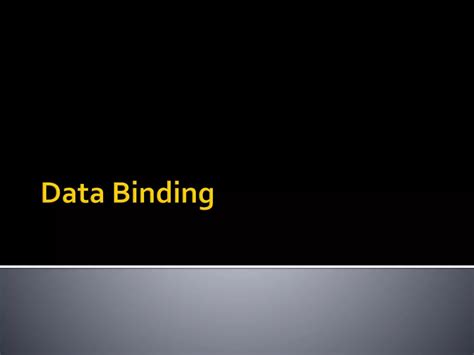 Lesson 05 Data Binding In Wpf Pptx