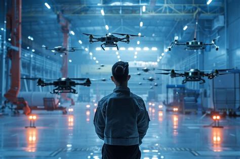 Premium Photo The Ai Scientist Oversees The Drones Training Sess Generative Ai