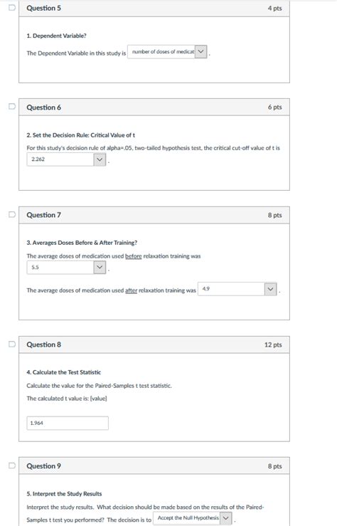 Solved COMPUTE PAIRED SAMPLES T TEST Next Questions Use Chegg