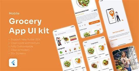 The Flutter Grocery App Grocery App Template Codemarket