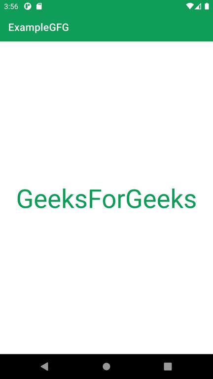 How To Set The Text Color Of Textview In Code Geeksforgeeks