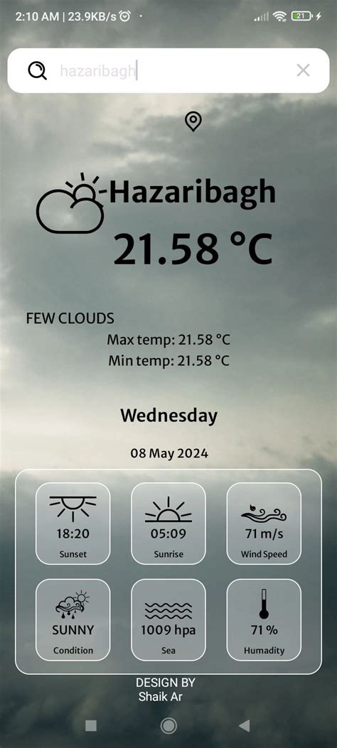 Androiddev Weatherapp Apiintegration Projectcomplete