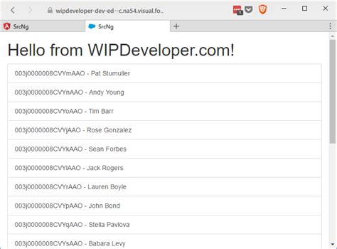visualforce and angular local development