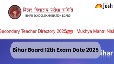 bihar board exam date 2025 class 12 bseb 12th timetable pdf at