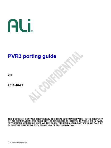 Pvr3 Porting Guide Pdf Digital Video Recorder File System