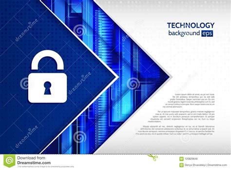 Internet Security Global Network Background Stock Vector Illustration Of Communication Line