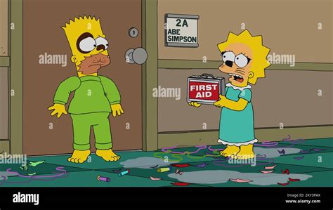 The Simpsons From Left Bart Simpson Voice Nancy Cartwright Lisa Simpson Voice Yeardley