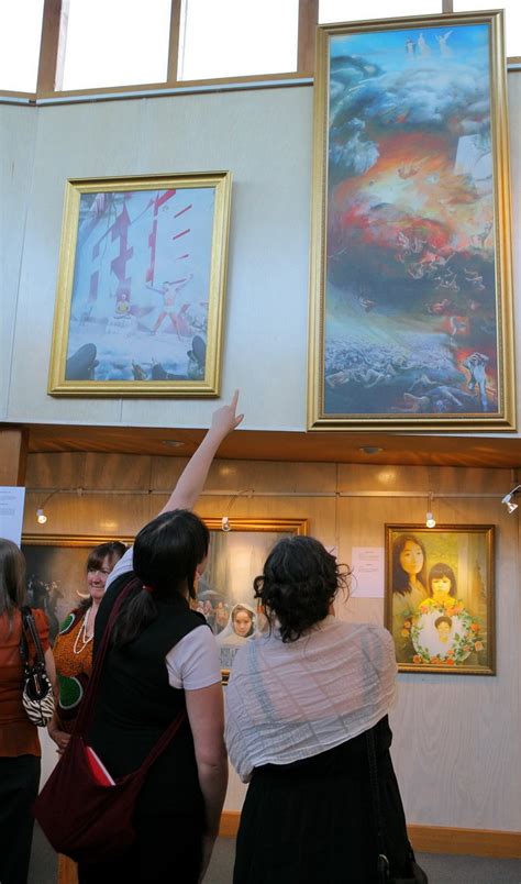 墨尔本真善忍国际美展震撼人心图 明慧网