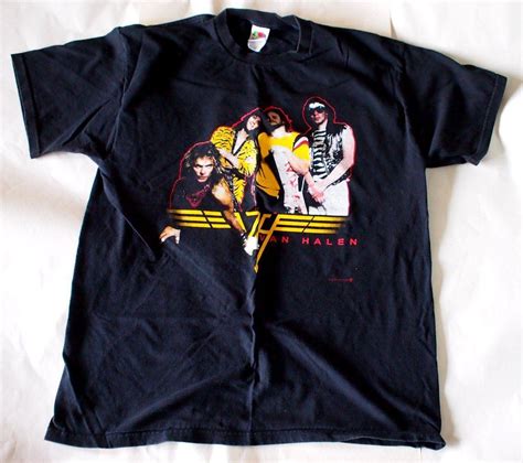 Van Halen Classic Lineup And Logo 2 Sided T Shirt Xl Vintage 2000