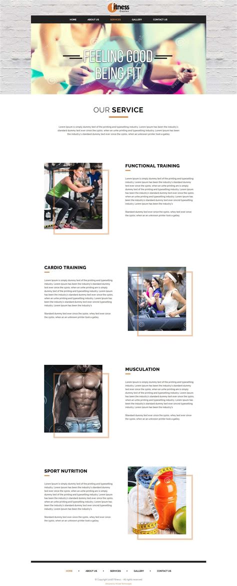 Fito Bootstrap 4 Template For Fitness Website Ncode Shop