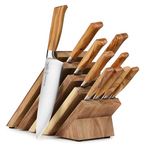 Messermeister Oliva Elite Magnetic Knife Block Set 11 Piece Cutlery