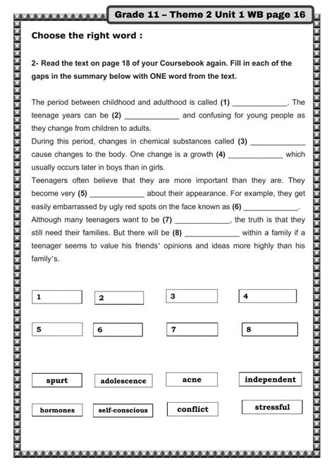 Free 11th Grade Worksheet Download Free 11th Grade Worksheet Png