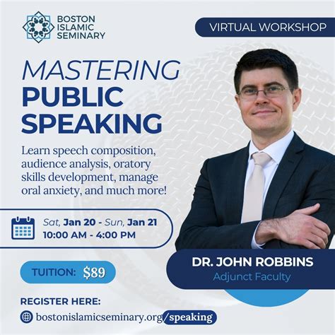 Mastering Public Speaking Boston Islamic Seminary