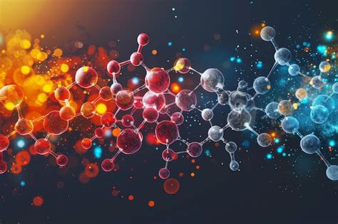 Premium Photo Abstract Molecule Structure Research In Molecular Chemistry