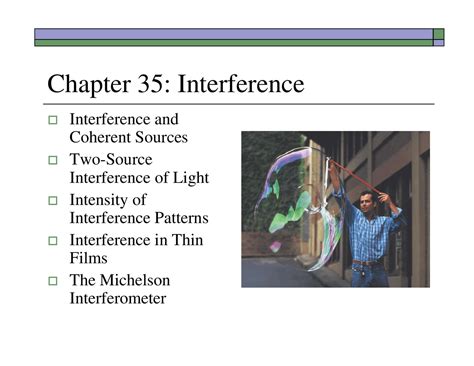 Interference Lecture Slides University Physics Iii Phys 262 Docsity