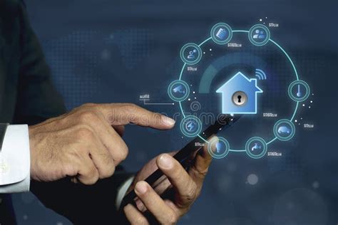 Smart Home Digital Remote Control On Smartphone Concept Internet Of Things In Technology